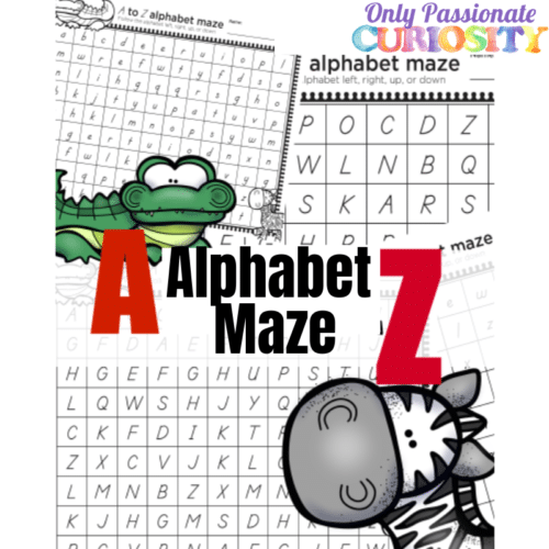 ABC Animal Alphabet Maze - Only Passionate Curiosity