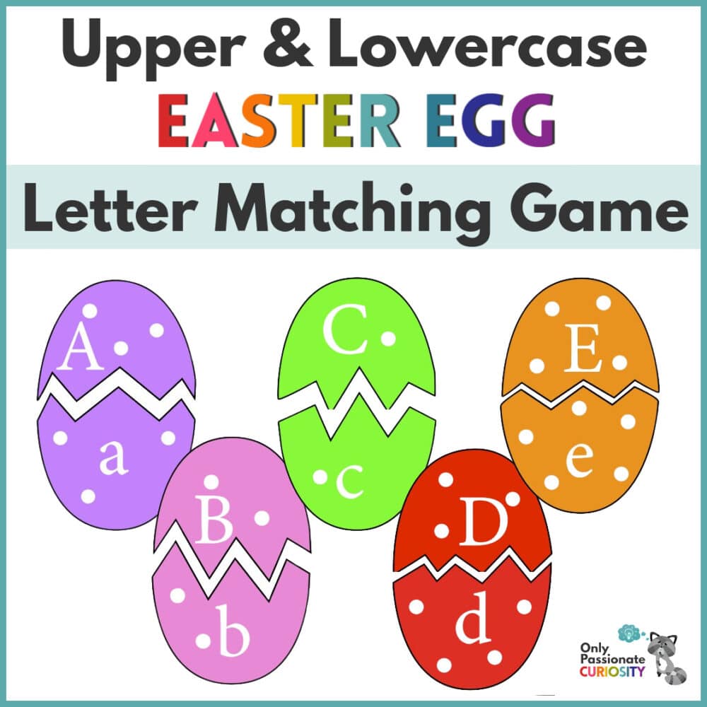 Easter Egg ABC Match - Only Passionate Curiosity
