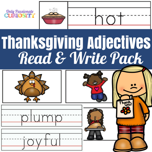 Thanksgiving Adjectives - Only Passionate Curiosity
