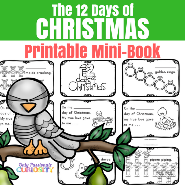 12 Days of Christmas Mini-Book - Only Passionate Curiosity