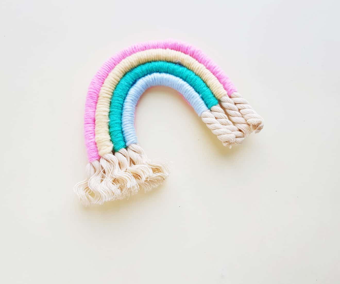Fun, Floral Rainbow Macrame Craft - Only Passionate Curiosity