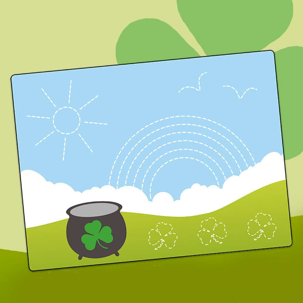 St. Patrick's Day Play Dough Mat - Only Passionate Curiosity