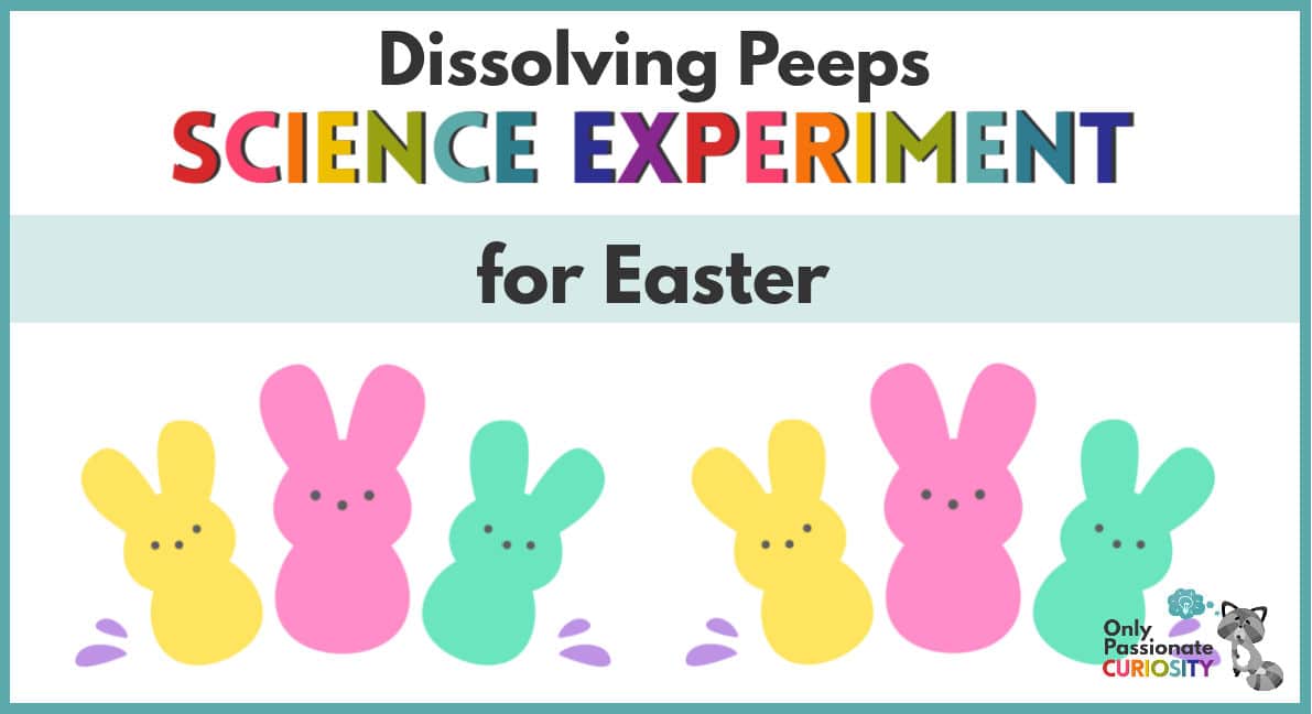 Colorful Dissolving Peeps Science Experiment