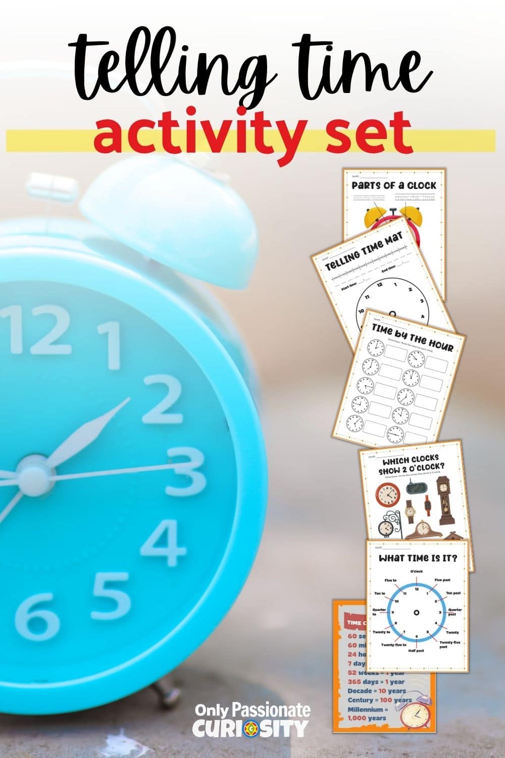 Telling Time Activity Set - Only Passionate Curiosity