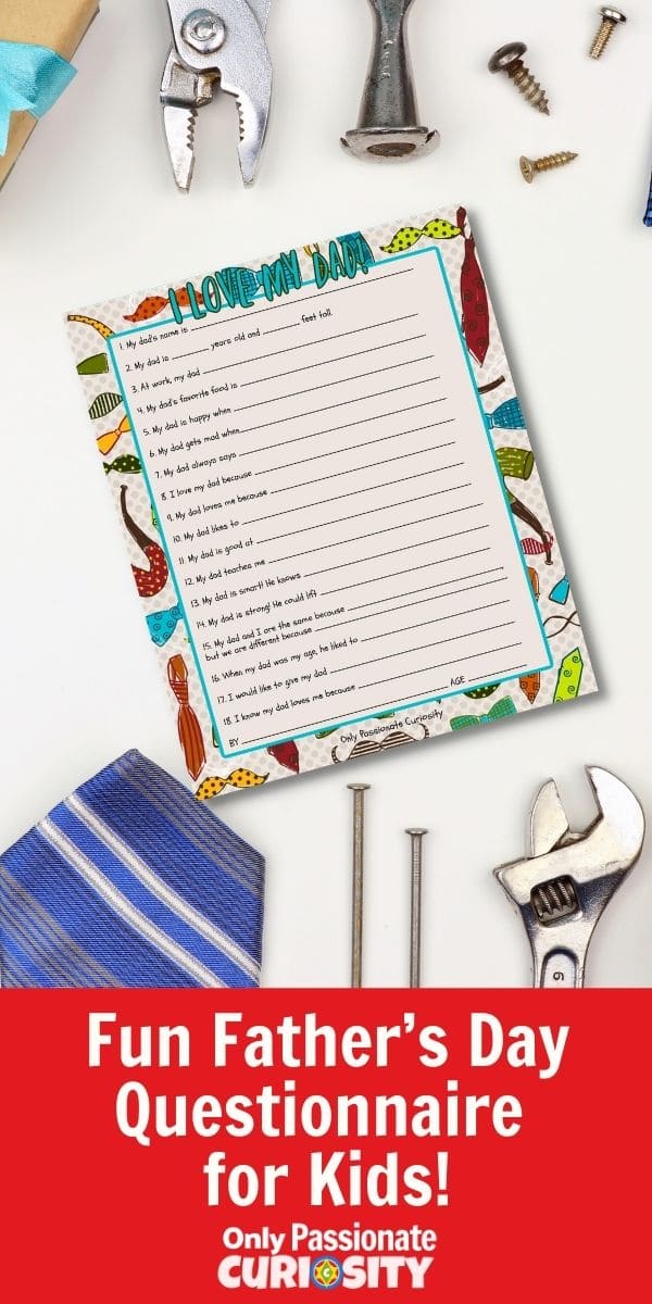 Fun Father's Day Questionnaire