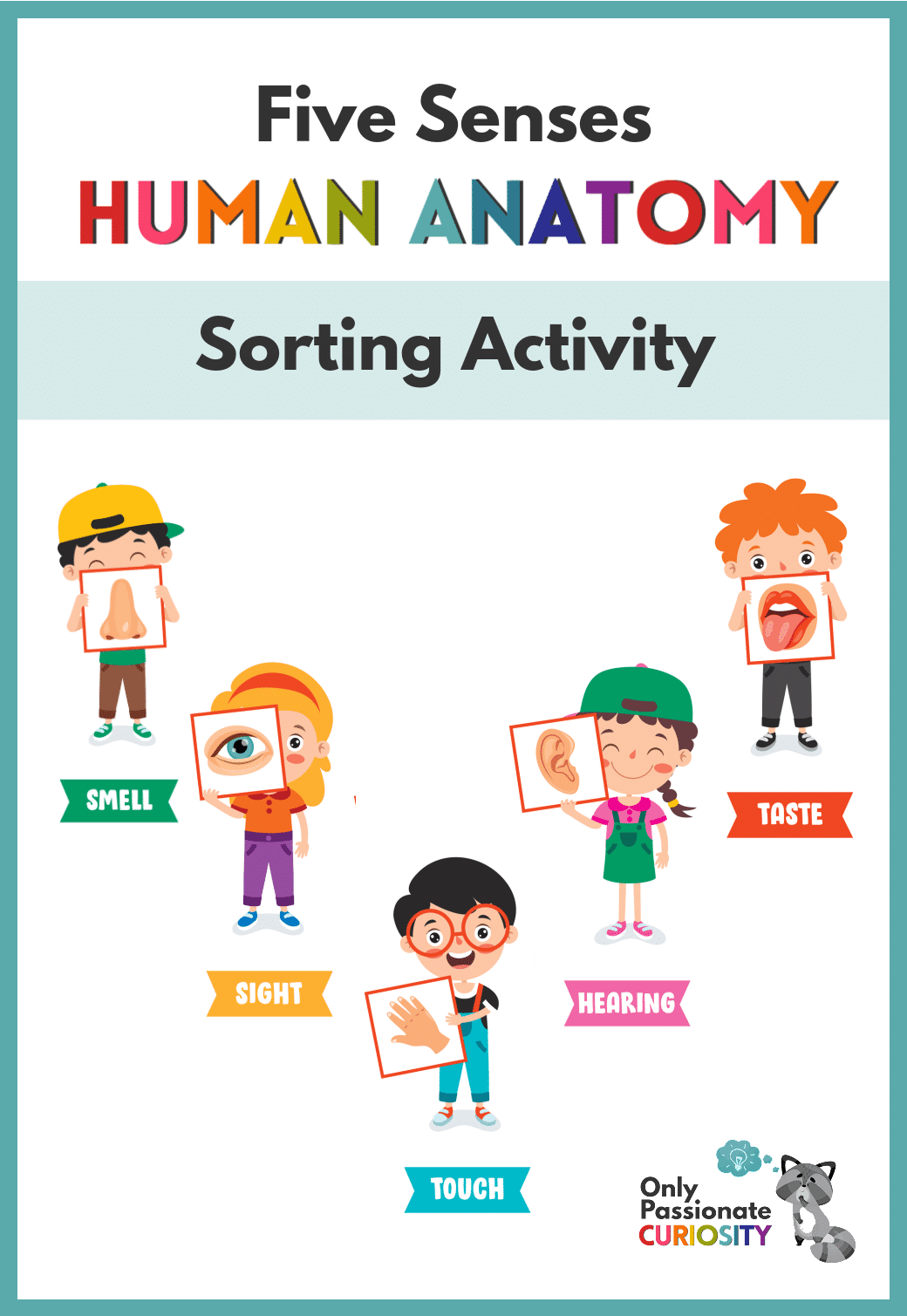 5 Senses Sorting Mats - Only Passionate Curiosity