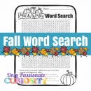 Fall Verbs Read & Write Spelling Pack - Only Passionate Curiosity