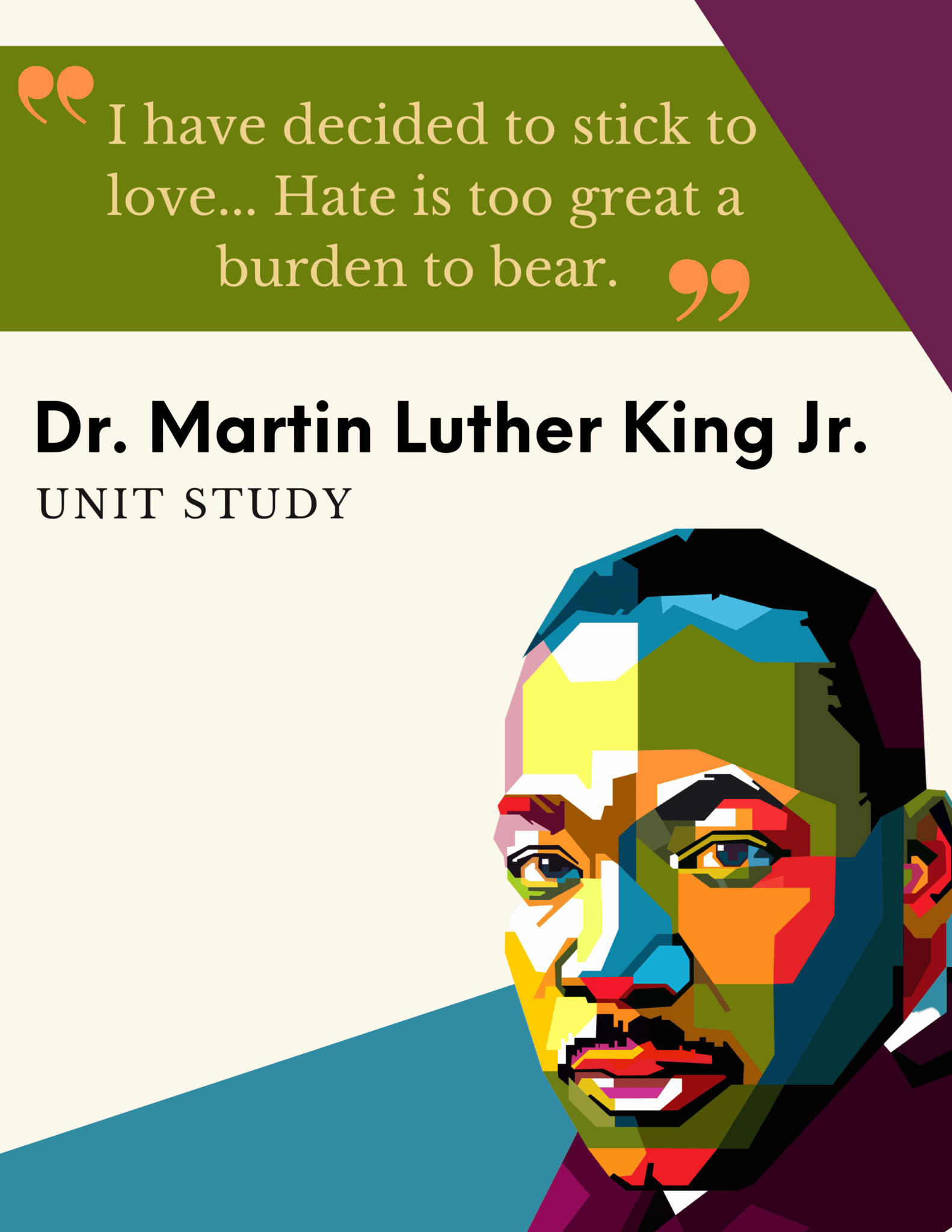80+ Facts about Dr. Martin Luther King Jr. Unit Study - Only Passionate ...