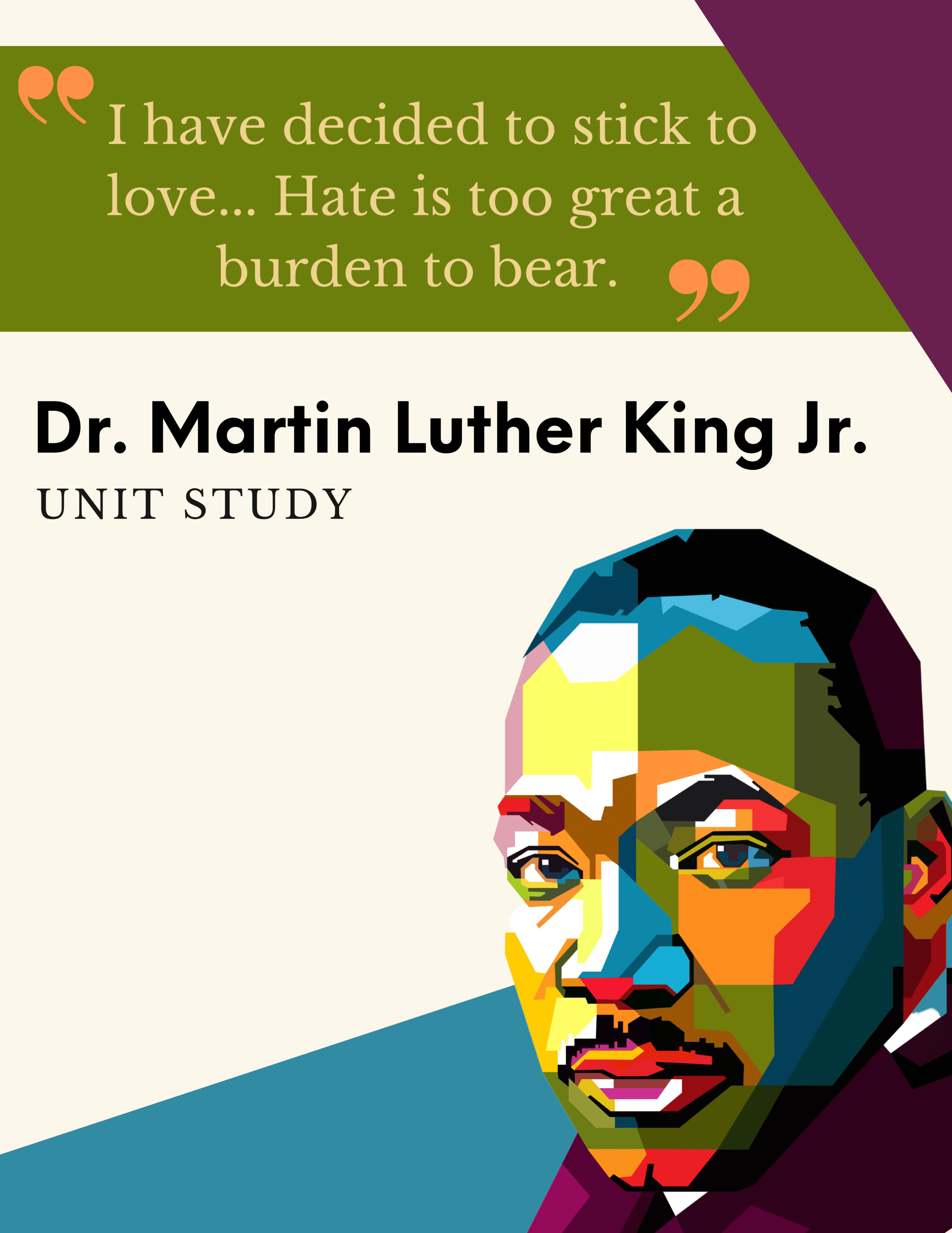 80+ Facts about Dr. Martin Luther King Jr. Unit Study - Only Passionate ...