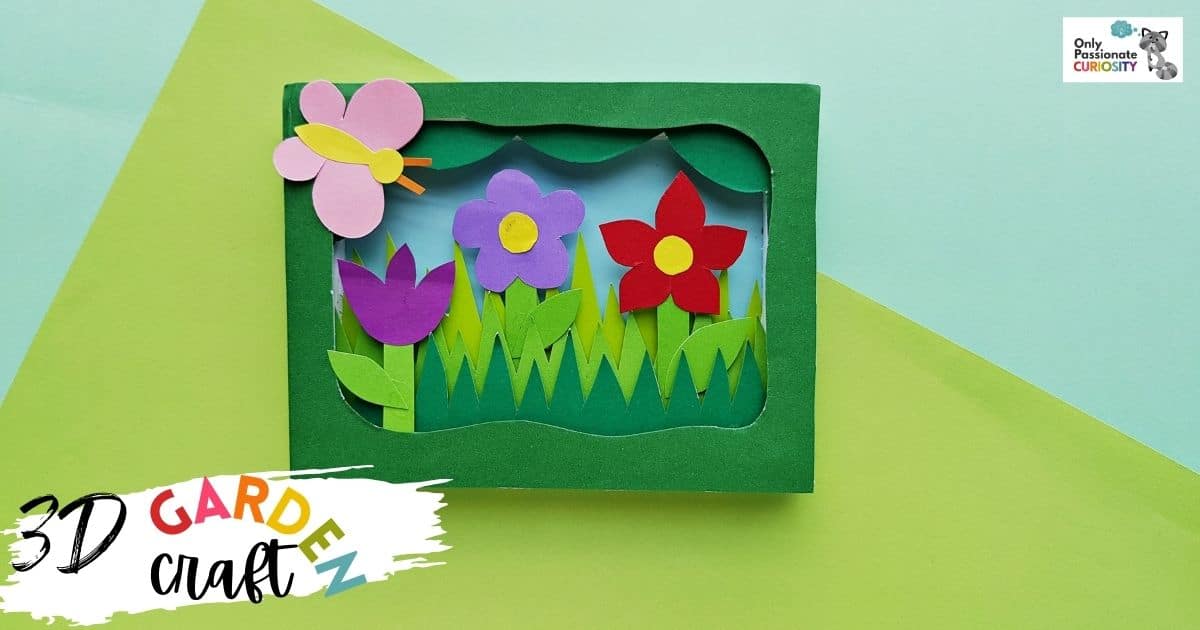 Fun 3D Garden Paper Craft for Kids