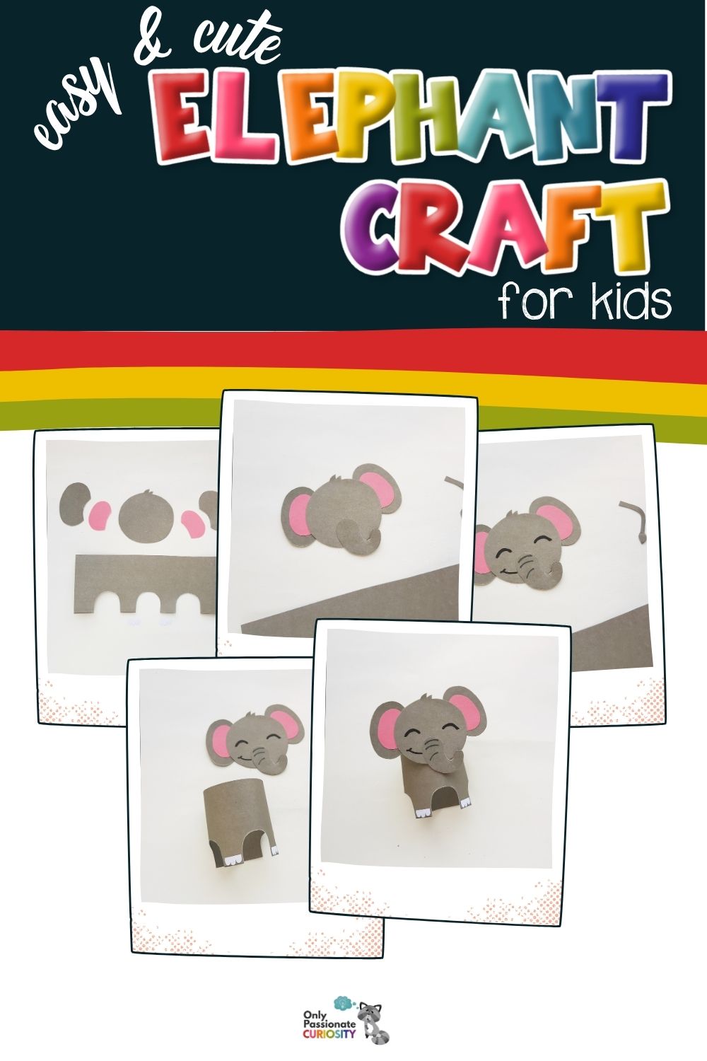Easy and Cute Elephant Craft with Fun Facts