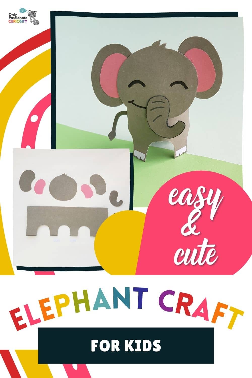 Easy and Cute Elephant Craft with Fun Facts
