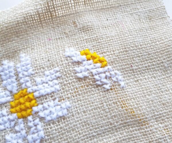 Easy Cross Stitch Pattern Summer Daisies