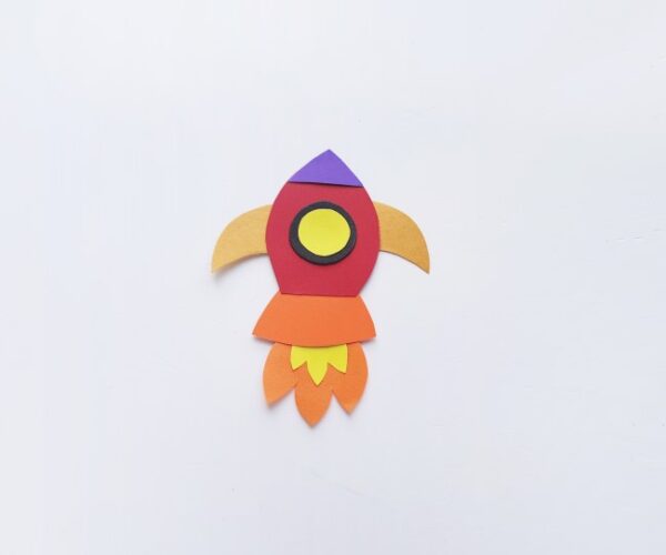 Cute and Easy Rocket Bookmark Craft