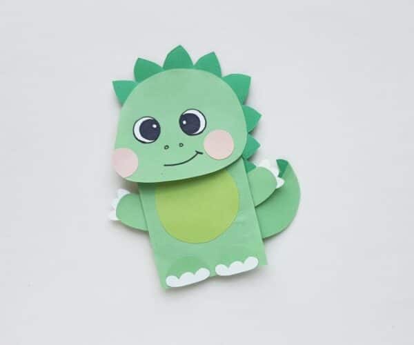 Paper Bag Dinosaur Puppet