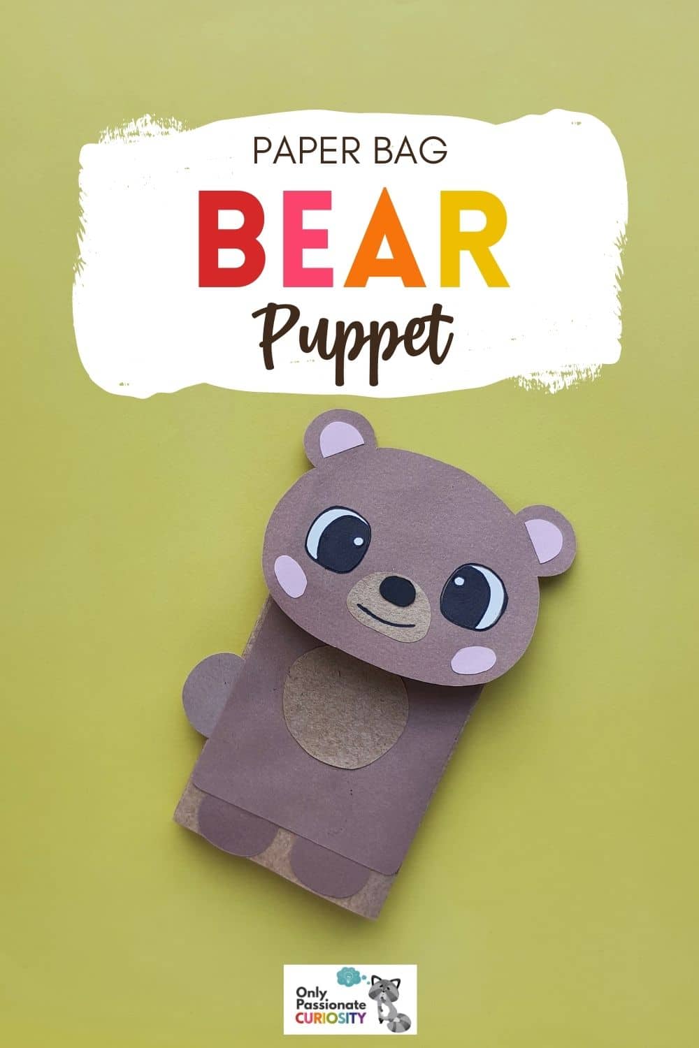 Paper Bag Bear Puppet