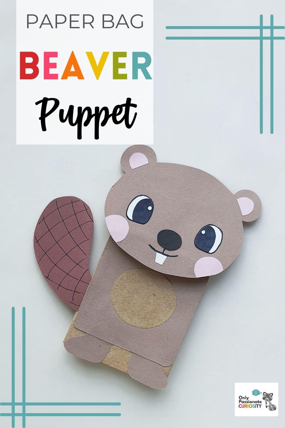 Paper Bag Beaver Puppet