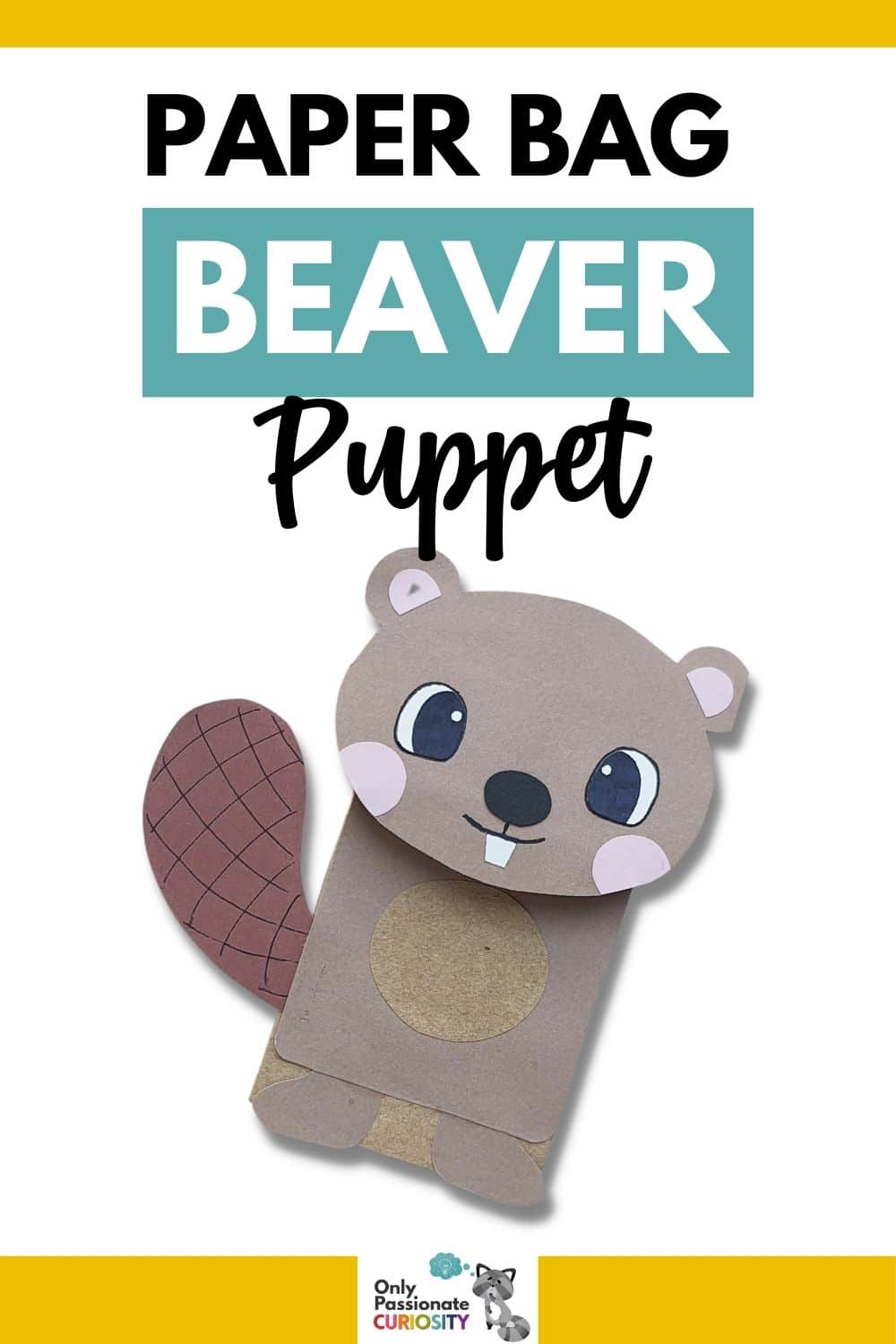 Paper Bag Beaver Puppet