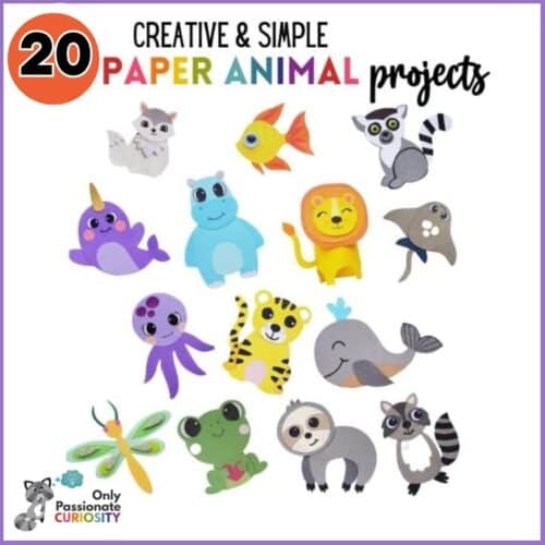 20 Creative and Simple Paper Animals Crafts