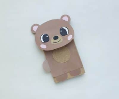 Paper Bag Bear Puppet