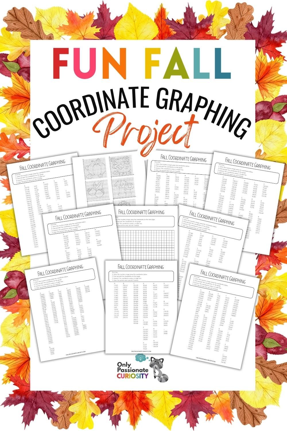 Fun Fall Coordinate Graphing Project - Only Passionate Curiosity
