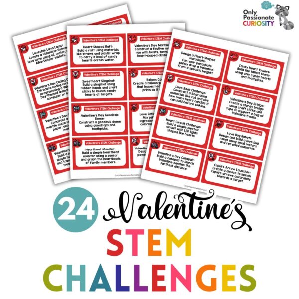 24 Valentine STEM Challenges