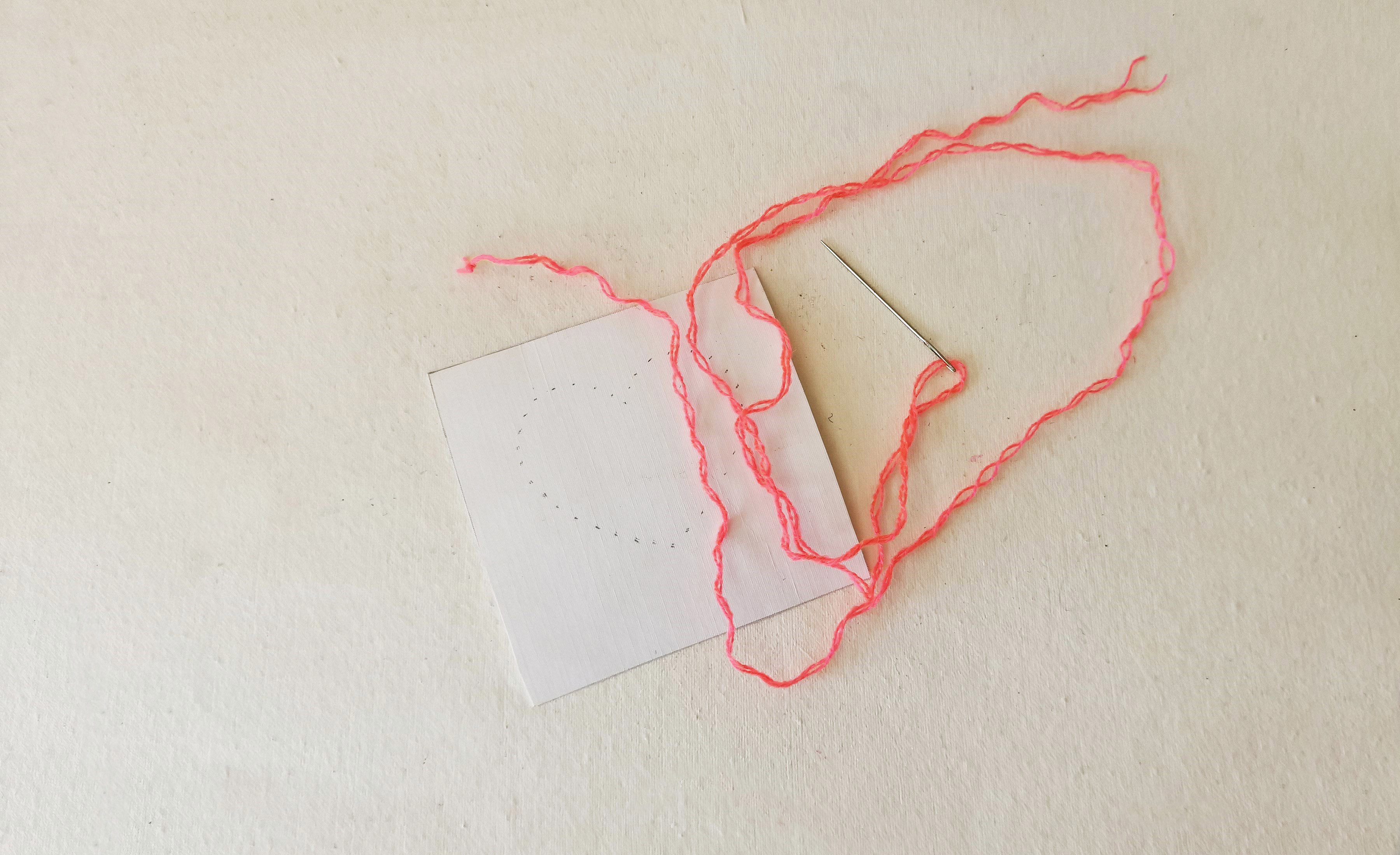 Stitched Heart Card Craft