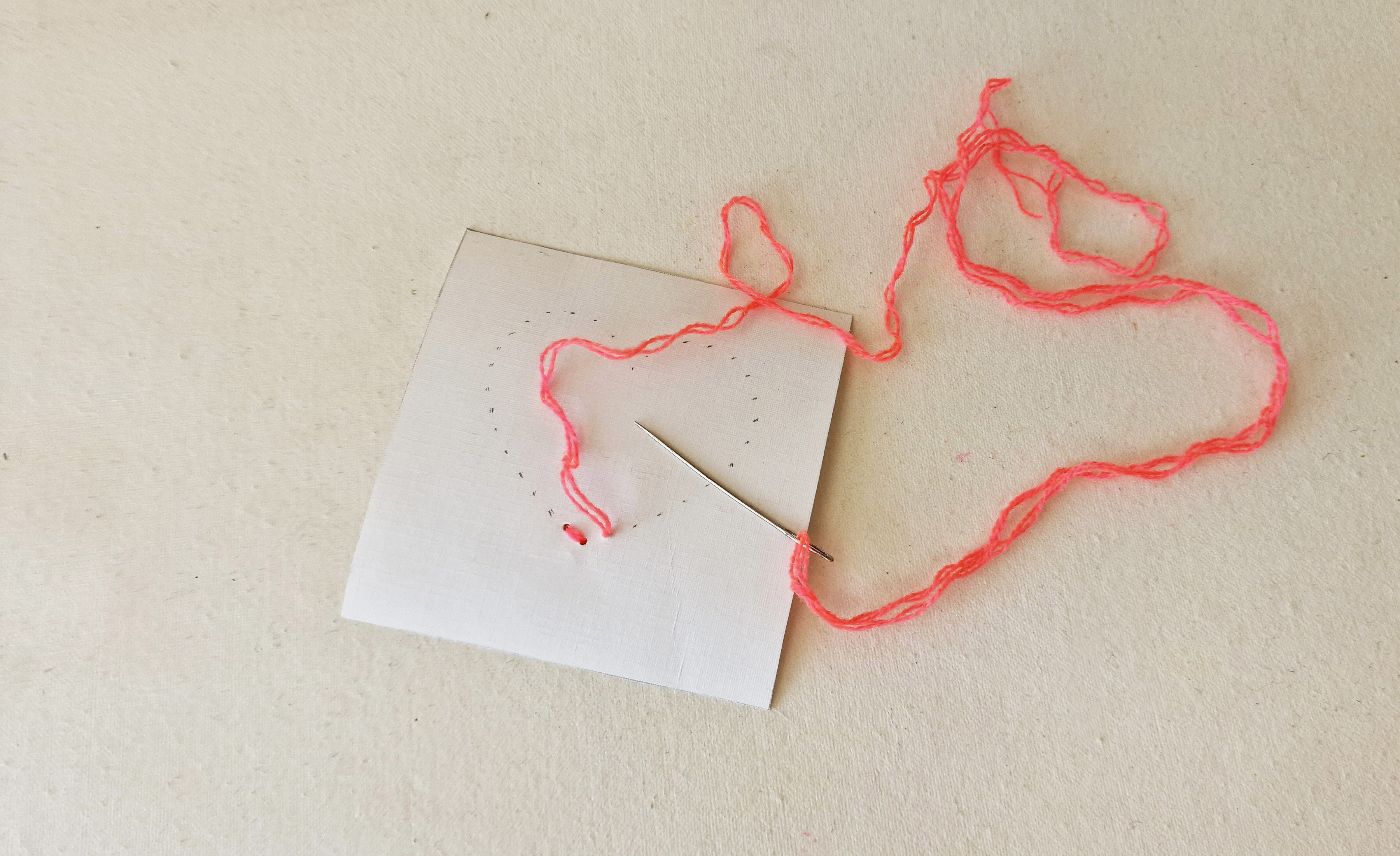 Stitched Heart Card Craft