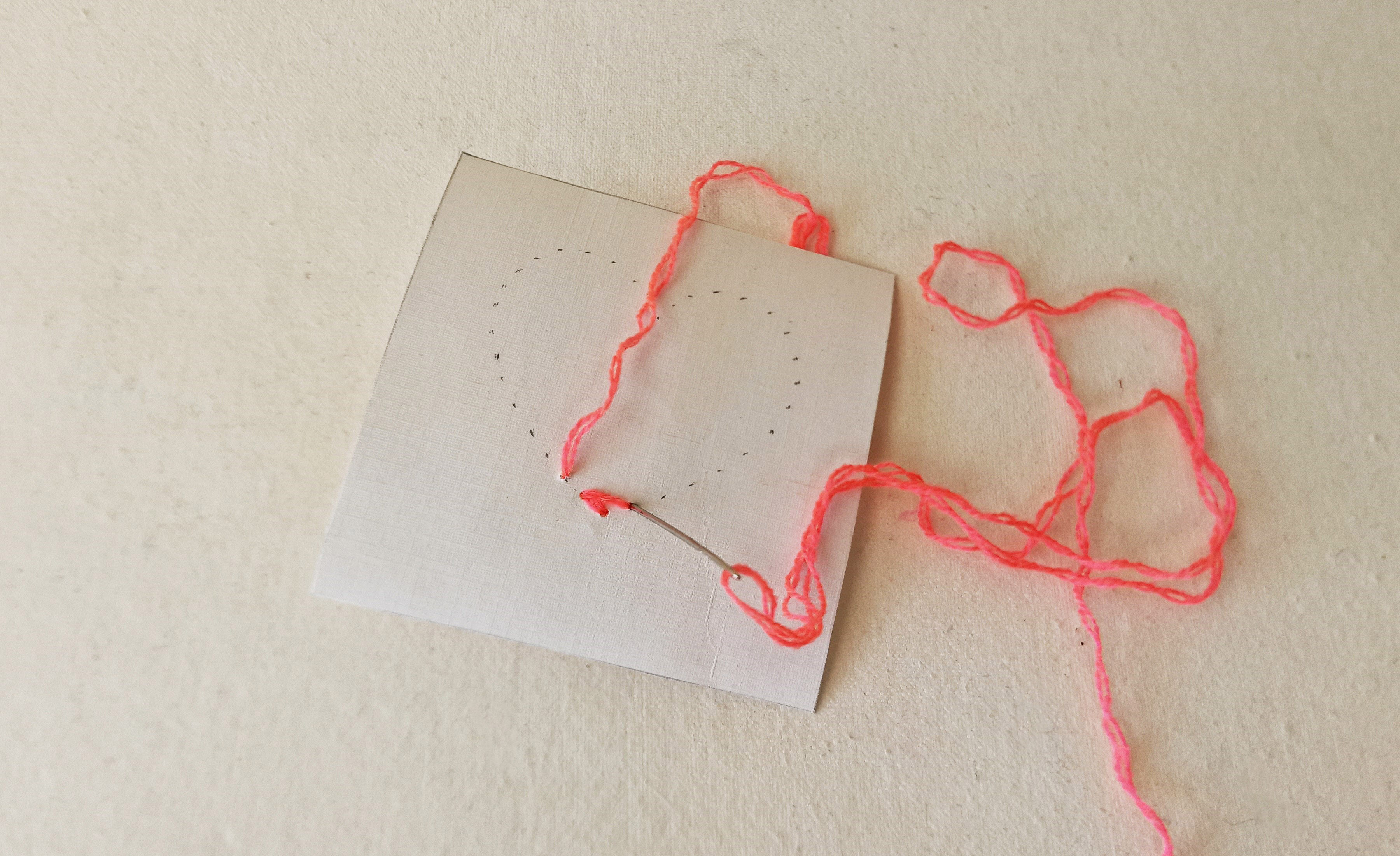 Stitched Heart Card Craft