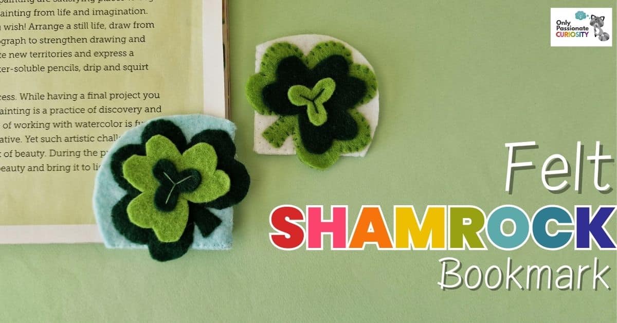 Felt Shamrock Bookmark for St. Patrick's Day
