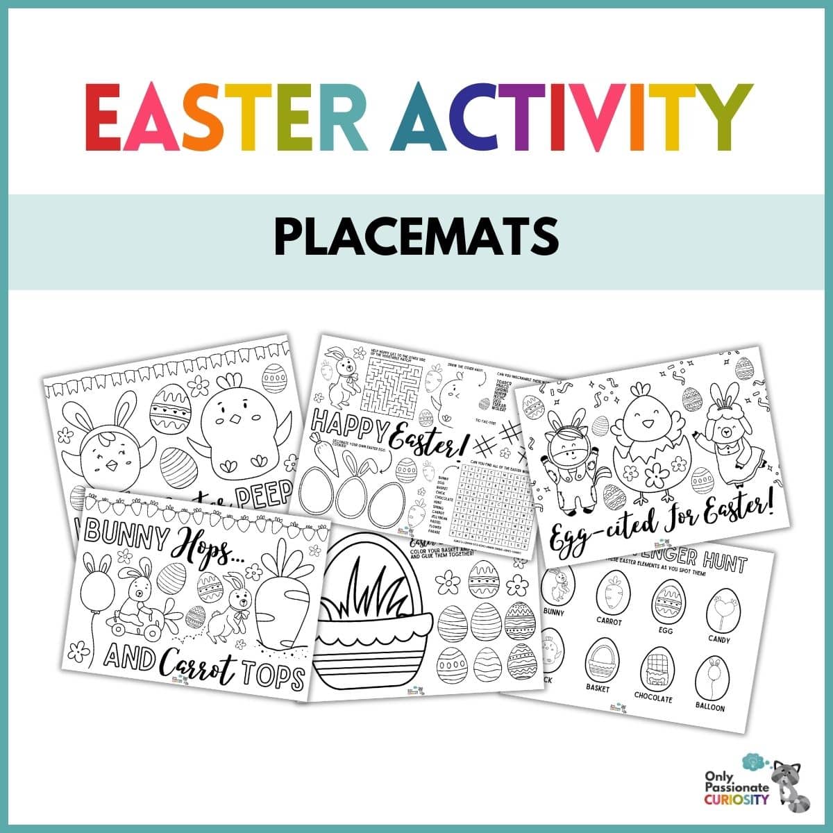 Easter Activity Placemats