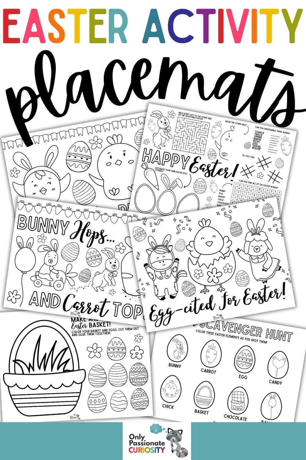 Easter Activity Placemats