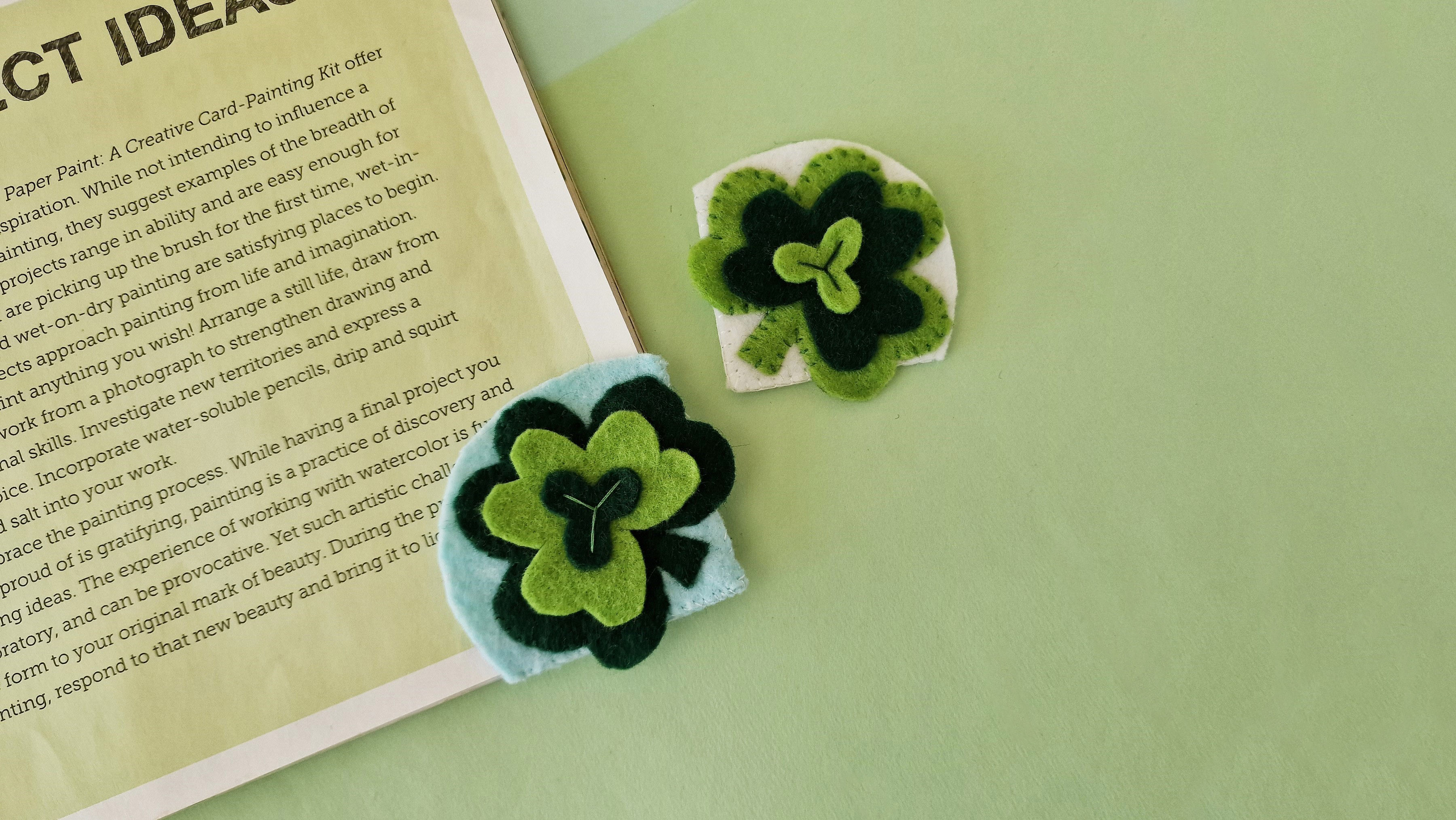 Felt Shamrock Bookmark for St. Patrick's Day