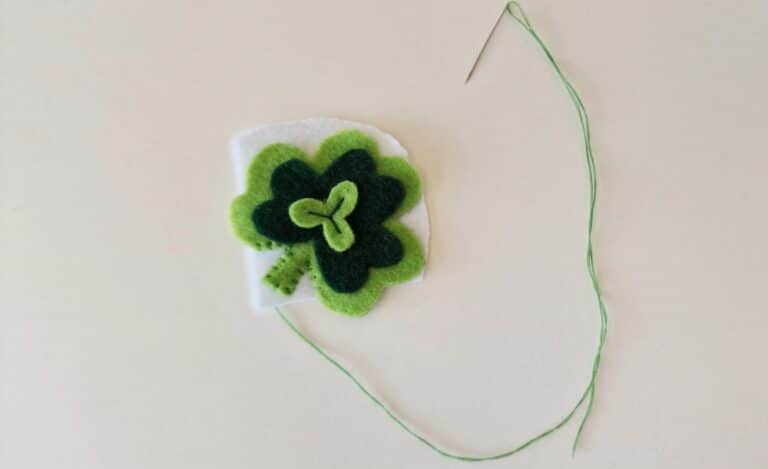 Felt Shamrock Bookmark for St. Patrick's Day