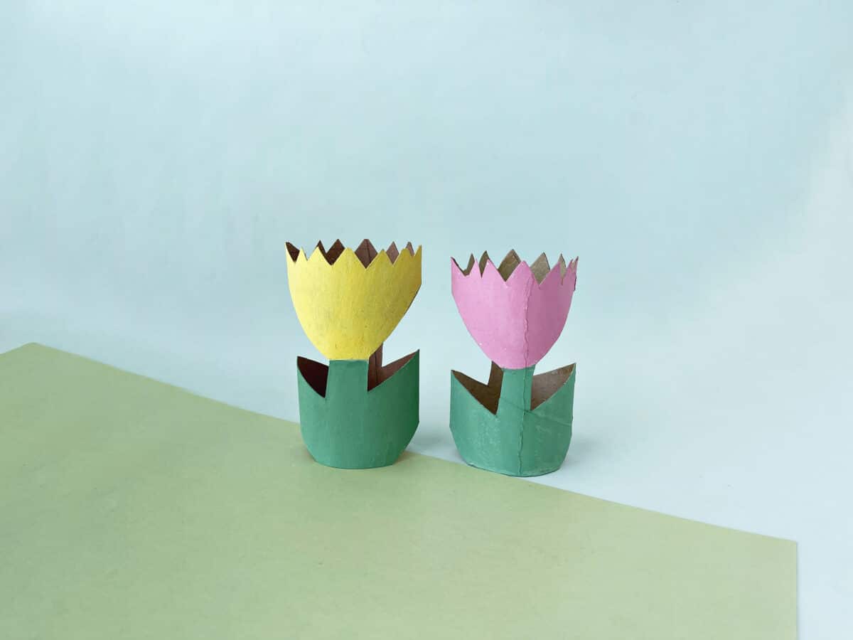 Toilet Paper Roll Tulip Craft