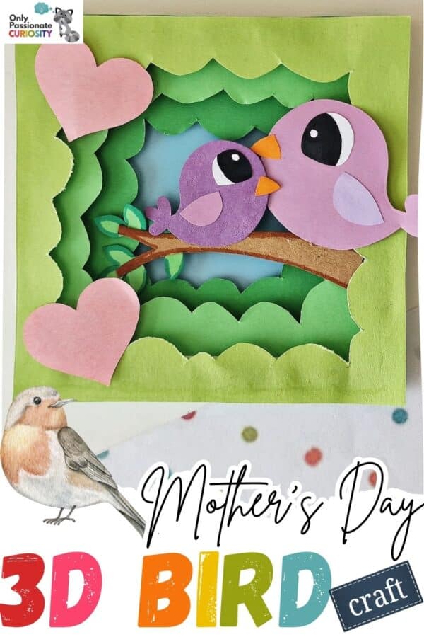 3D Bird Craft for Mother's Day