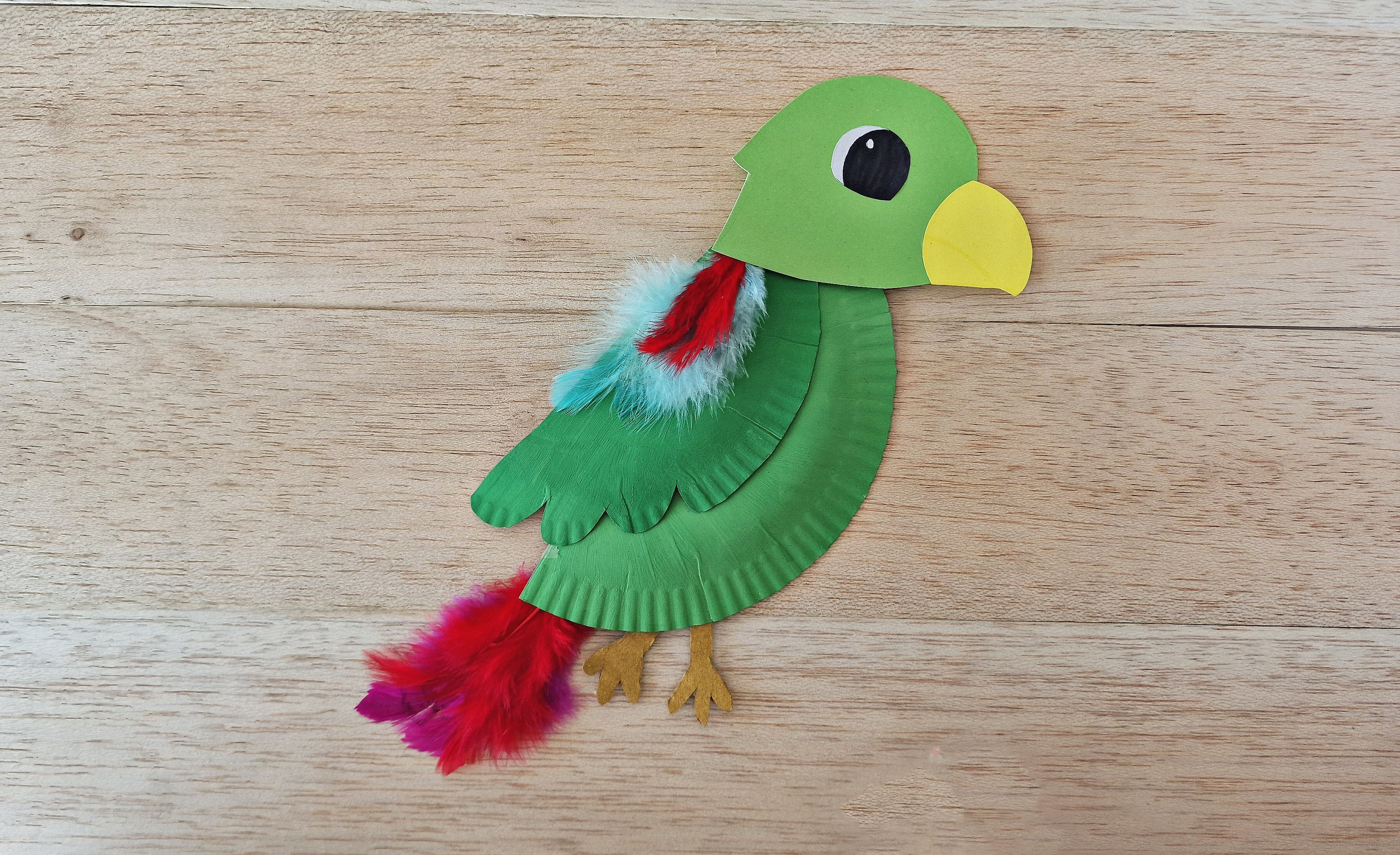 Mixed Media Parrot Craft