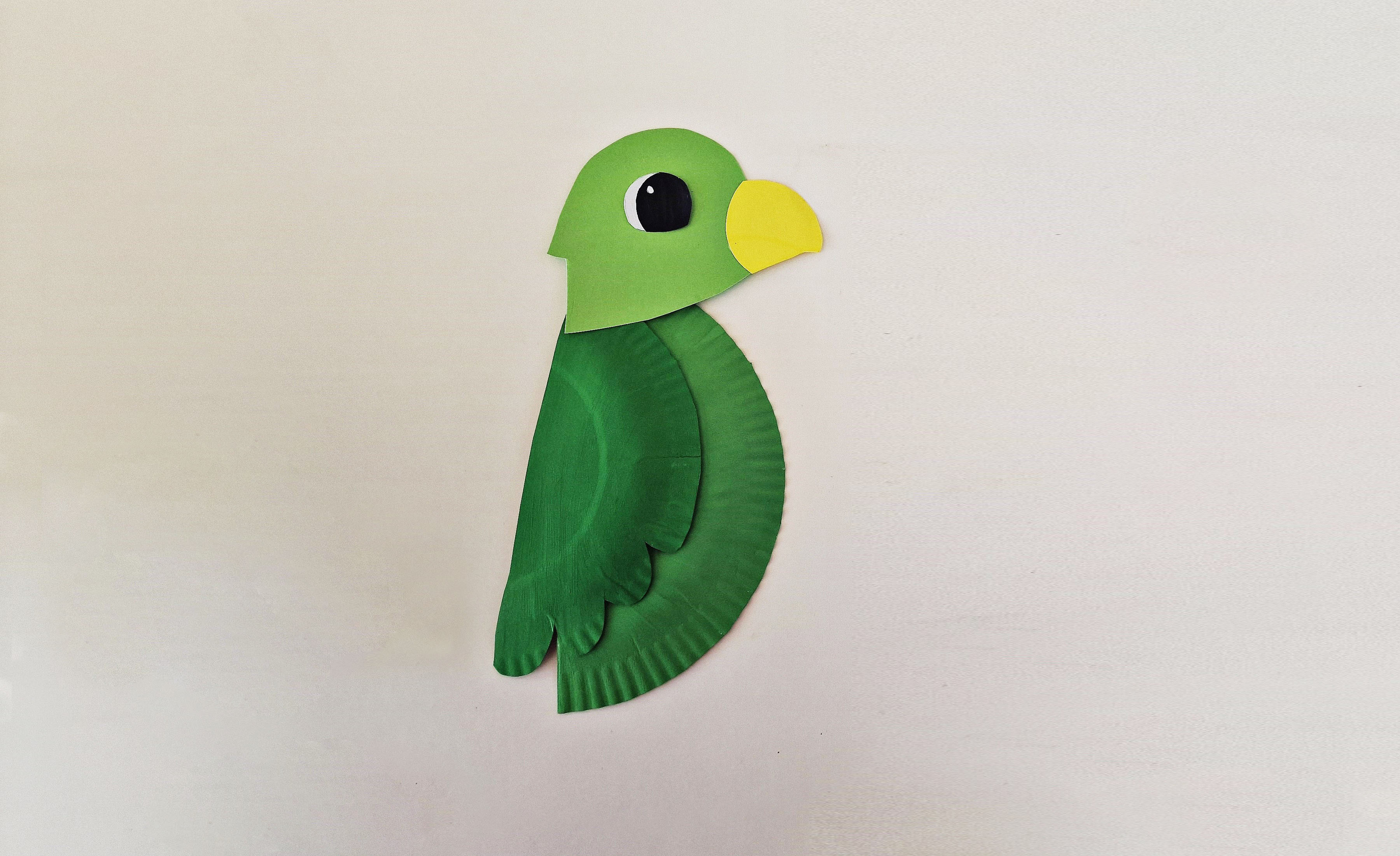 Mixed Media Parrot Craft