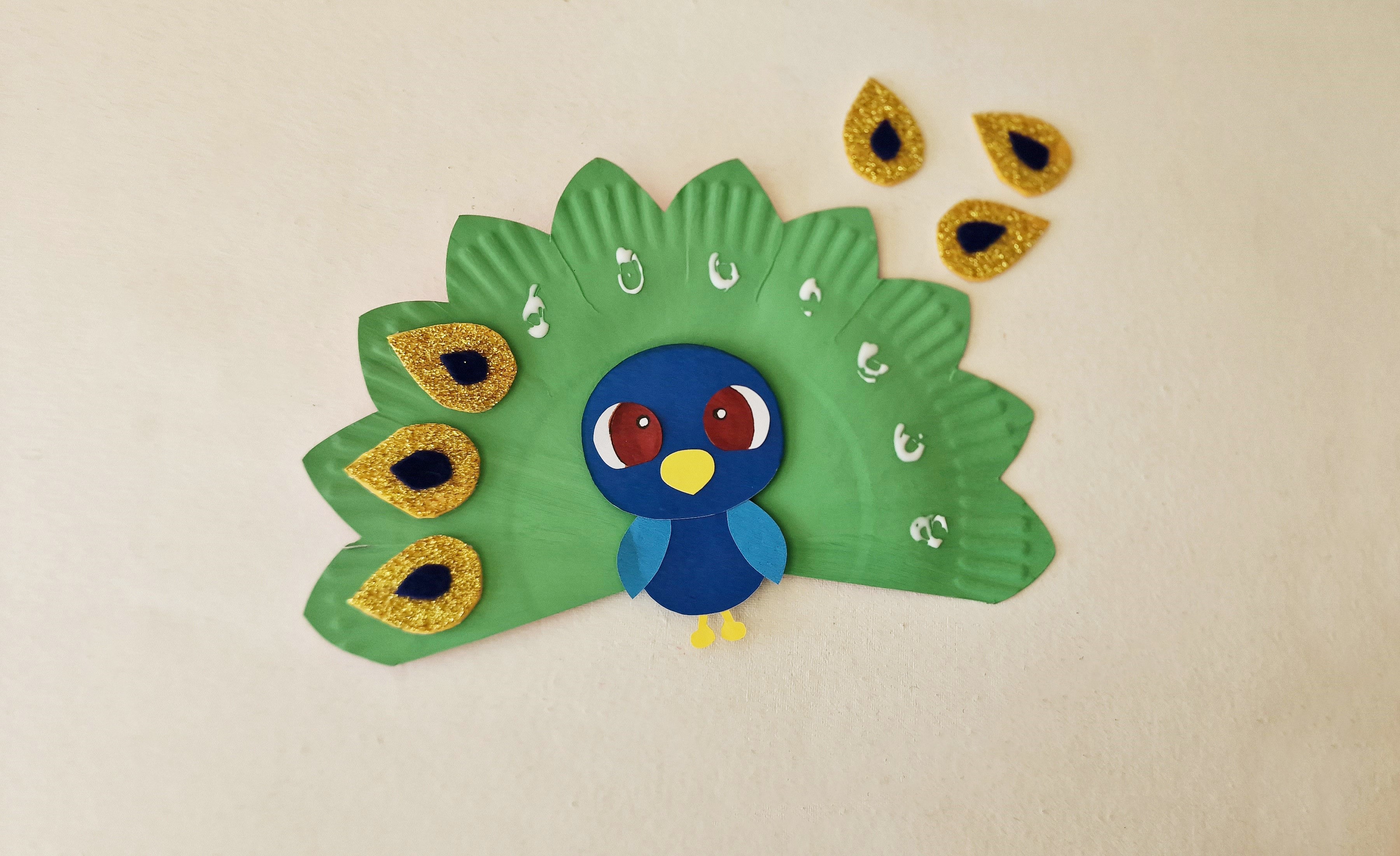 Mixed Media Peacock Craft