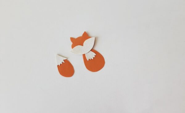 3D Fox Papercraft Scene