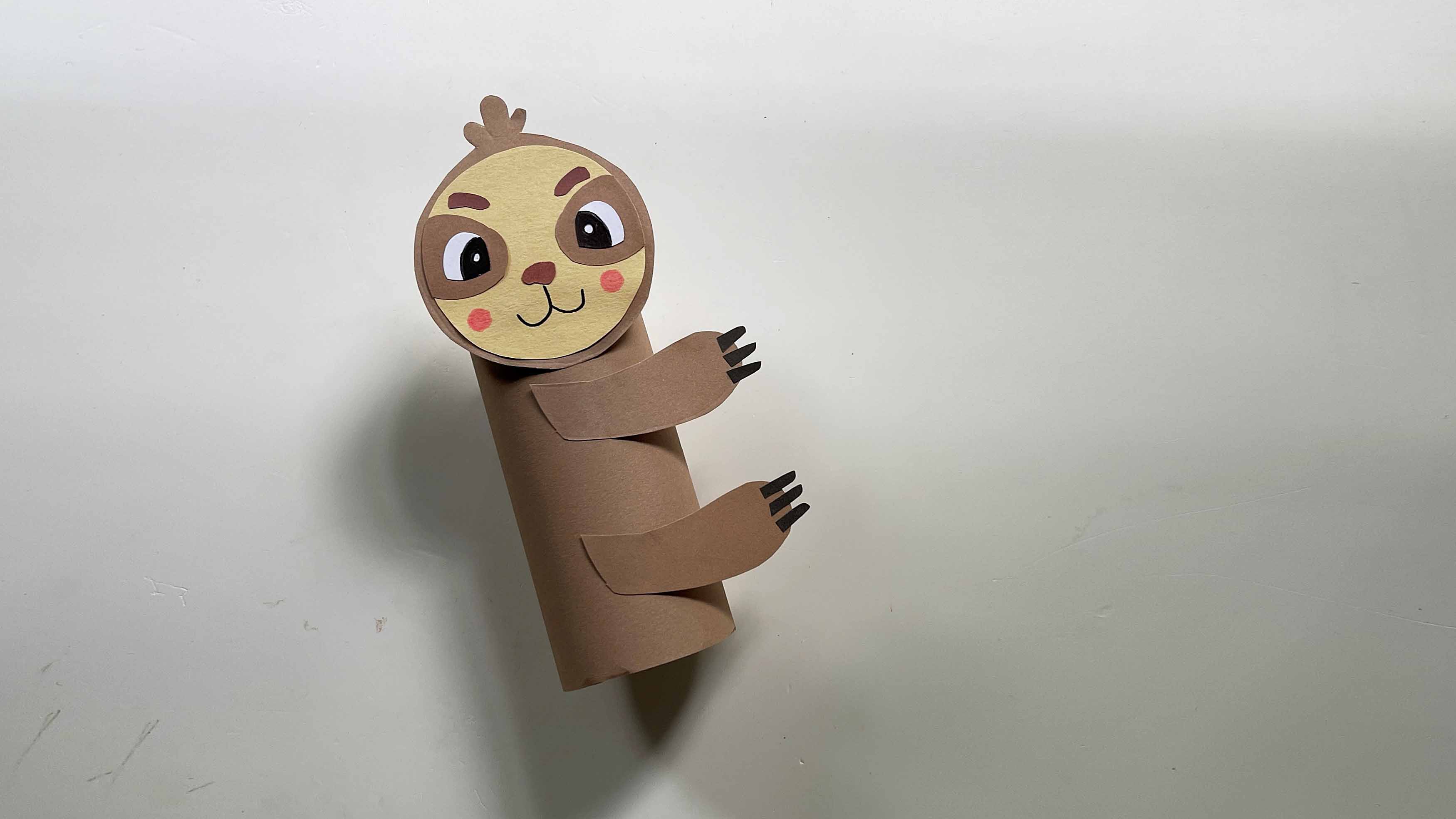 Toilet Paper Roll Sloth Craft