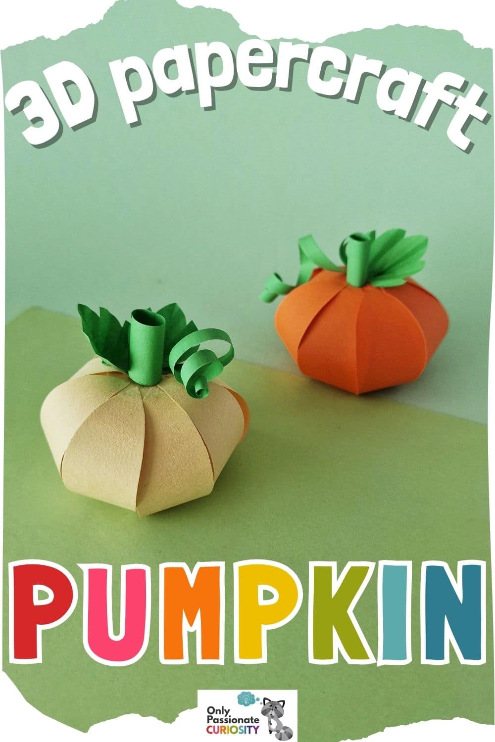 3D Papercraft Pumpkin