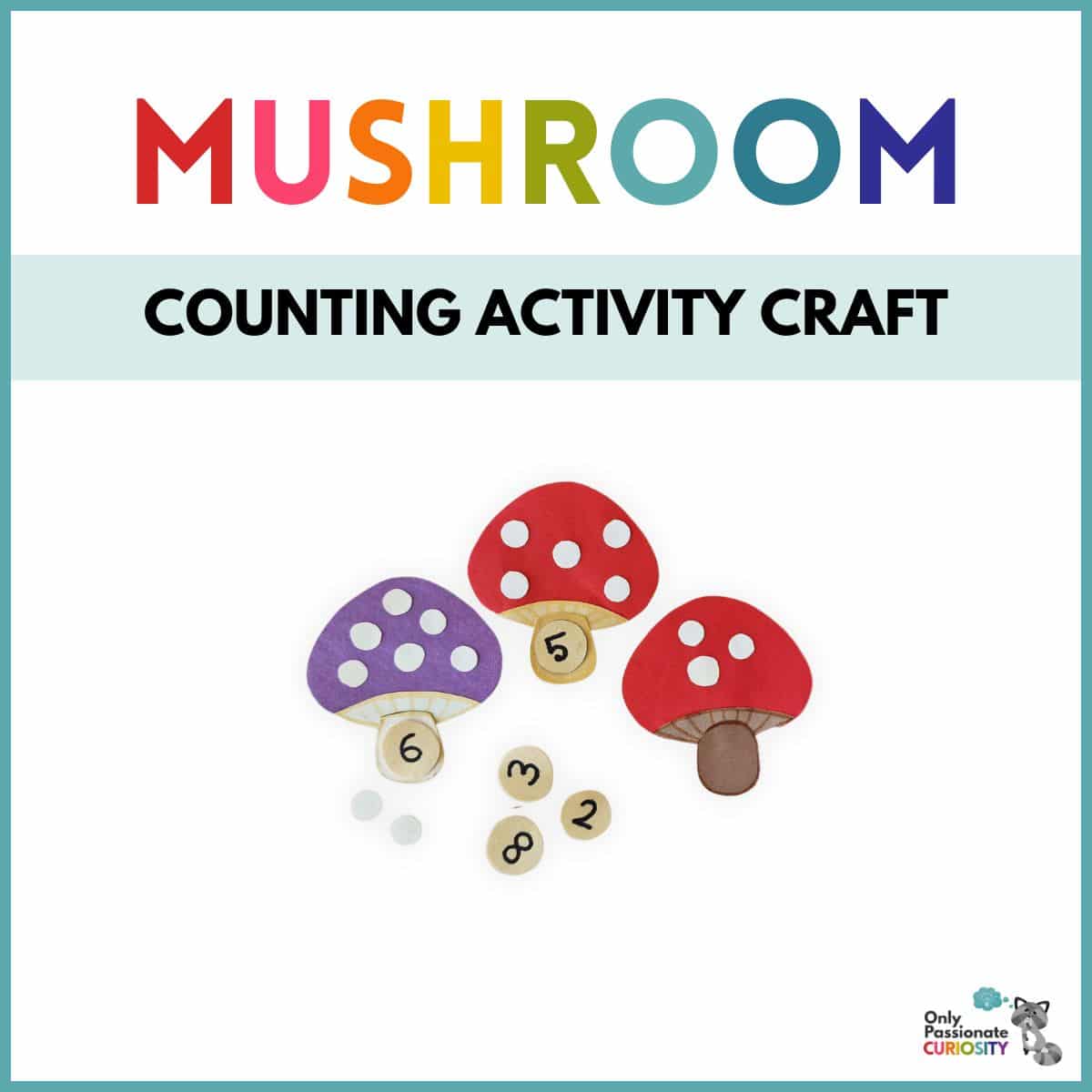 Mushroom Counting Activity Craft
