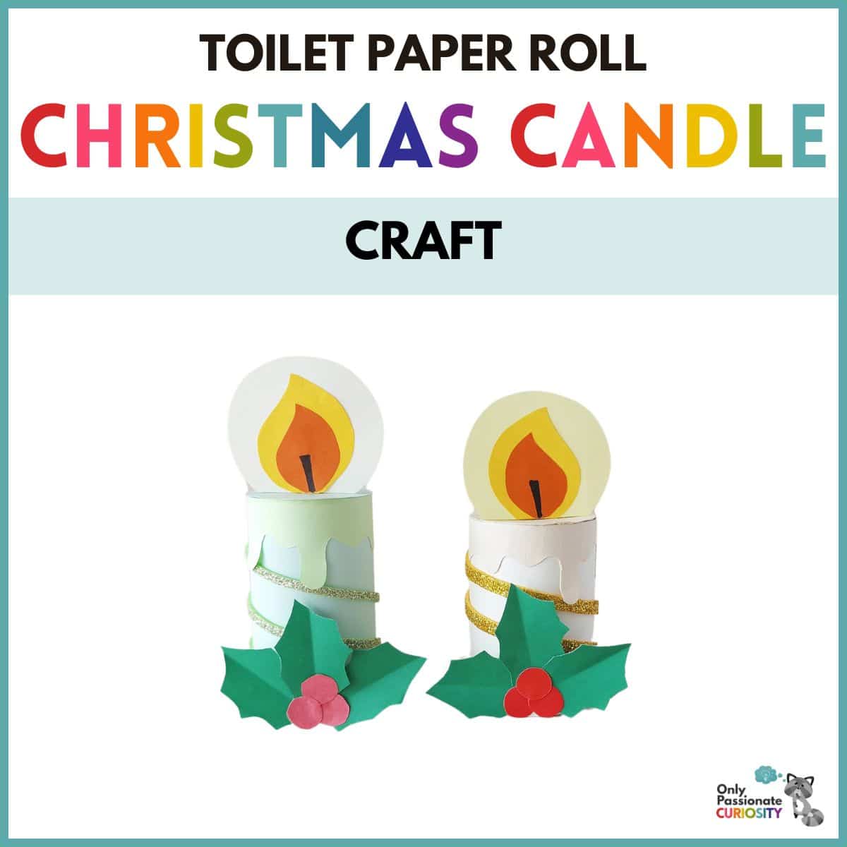 Toilet Paper Roll Christmas Candle Craft