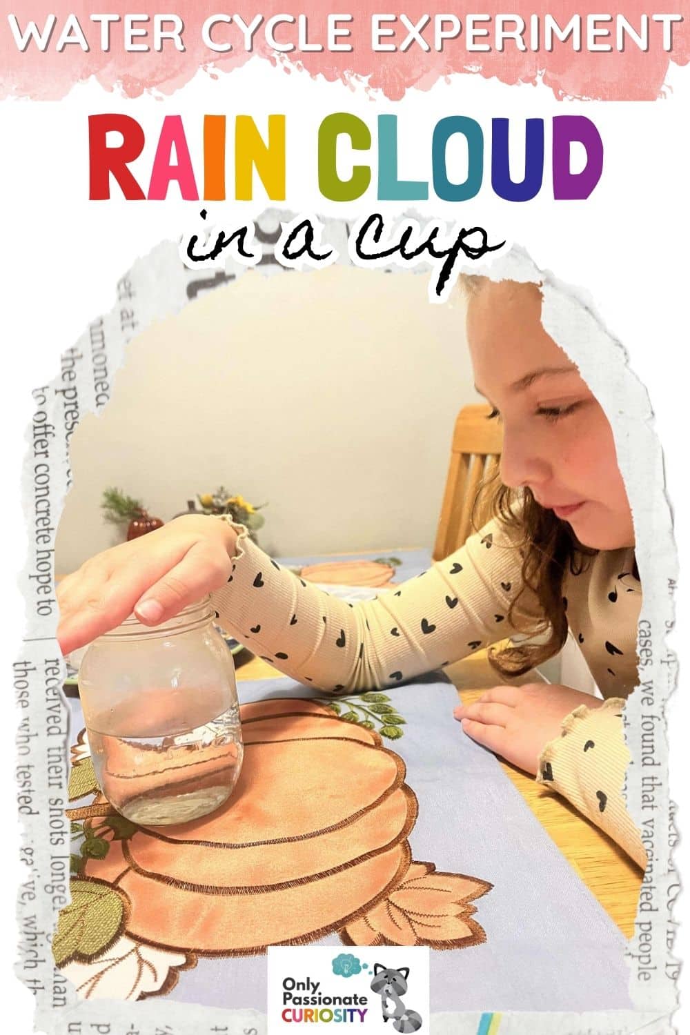 Water Cycle Experiment: Rain Cloud in a Cup