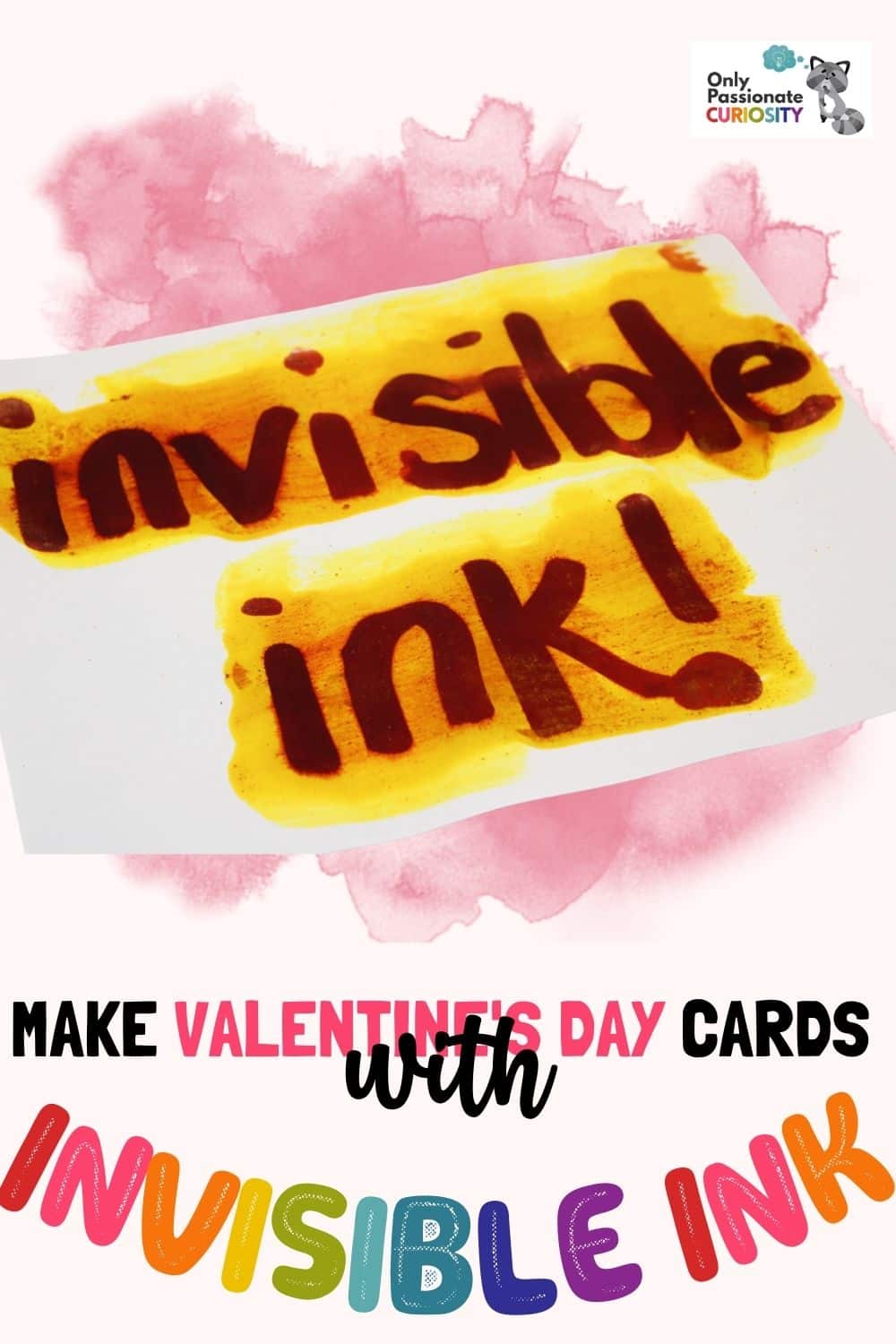 Make Valentine's Day Cards with Invisible Ink