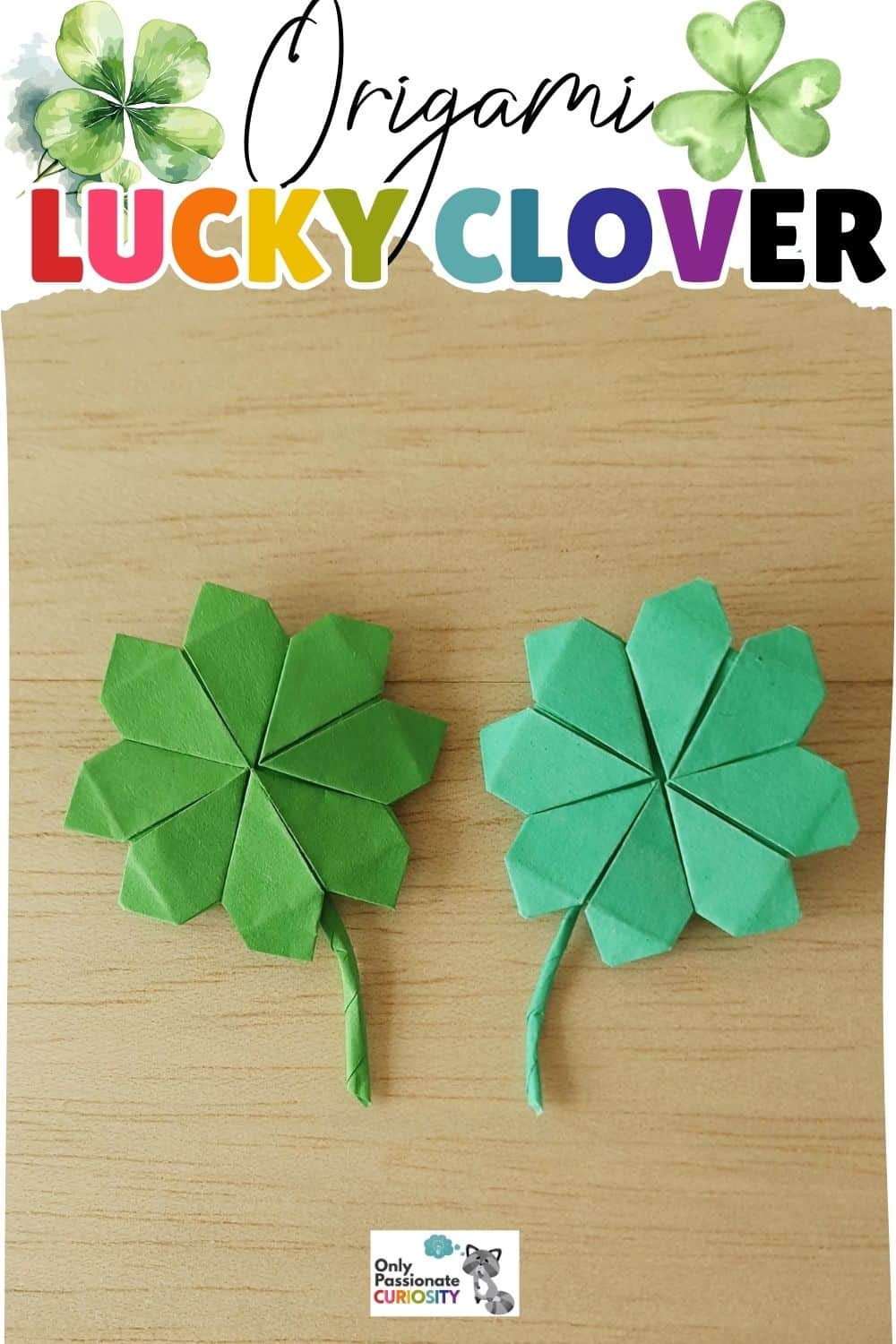 Origami Lucky Clover