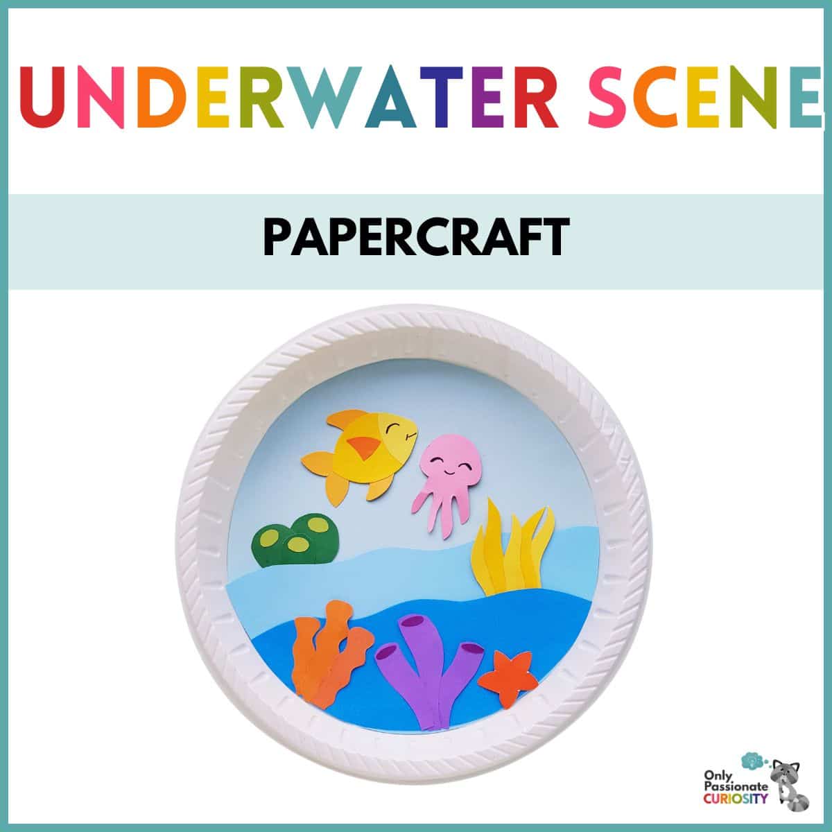 3D Underwater Scene Papercraft