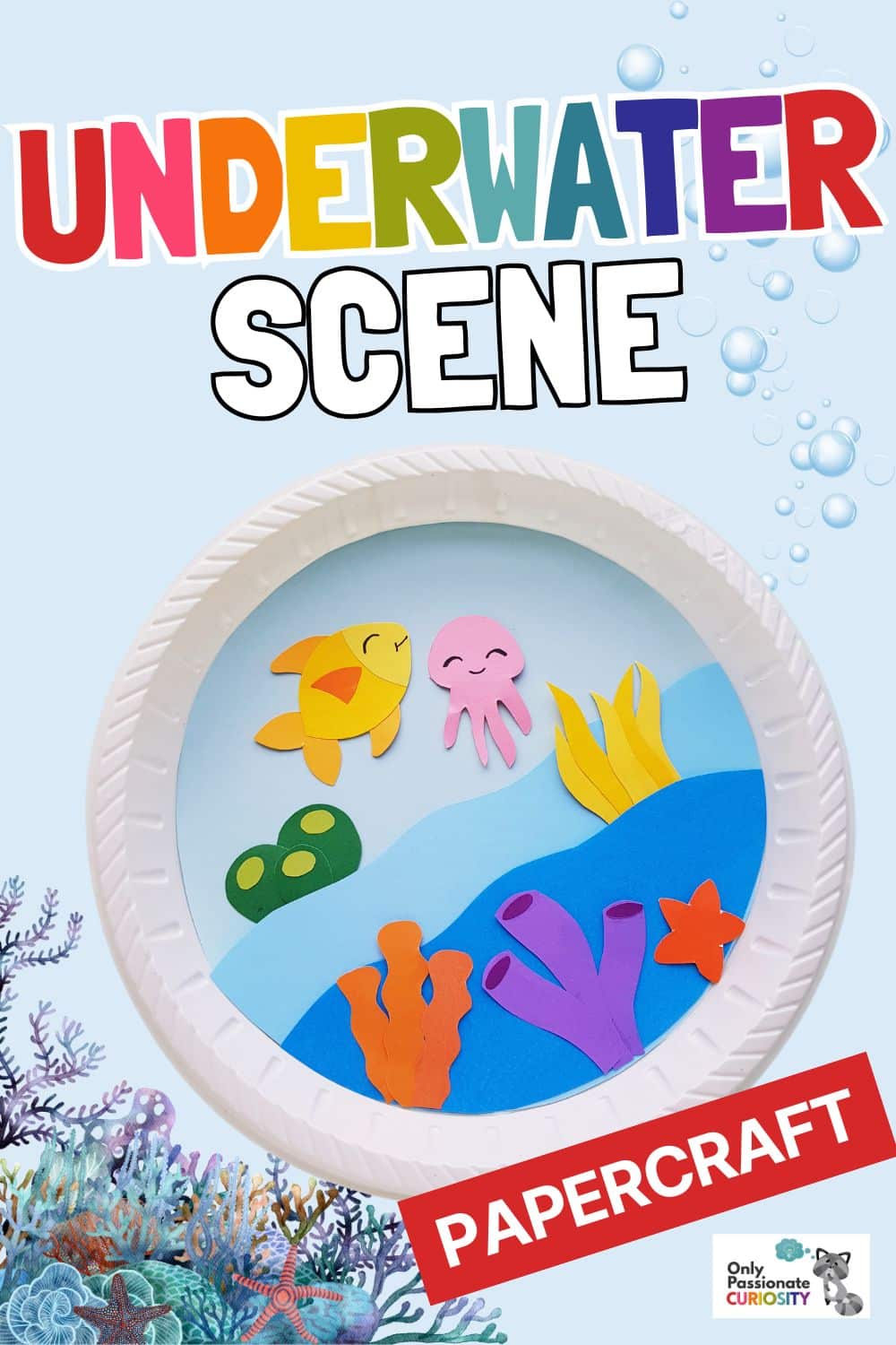 3D Underwater Scene Papercraft