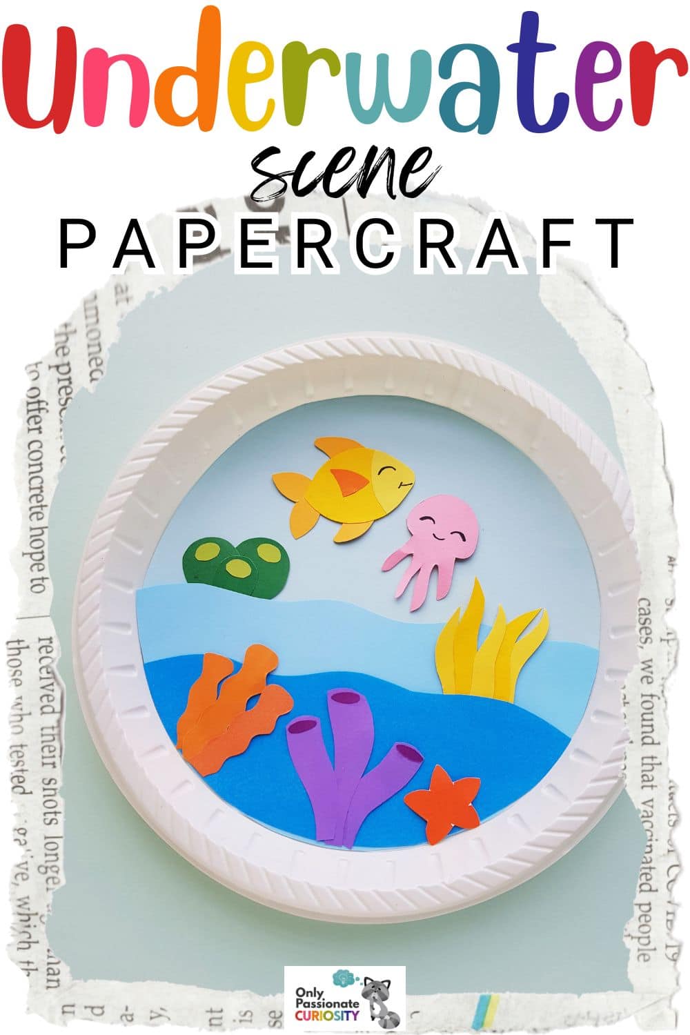 3D Underwater Scene Papercraft